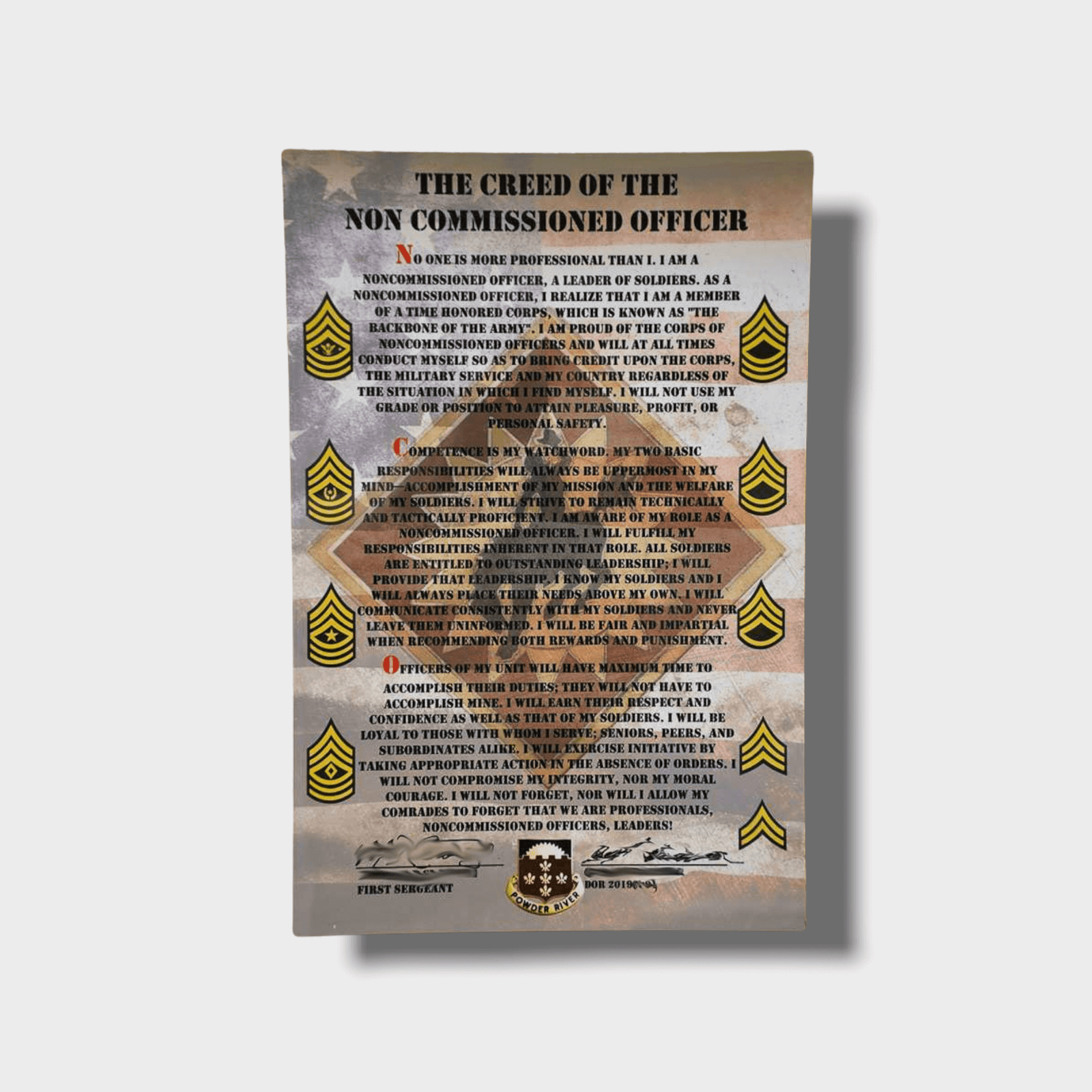 Custom NCO Creed - Wind River Outpost